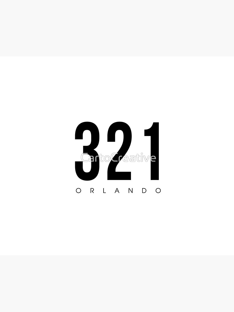 "Orlando, FL - 321 Area Code design" Photographic Print by ...