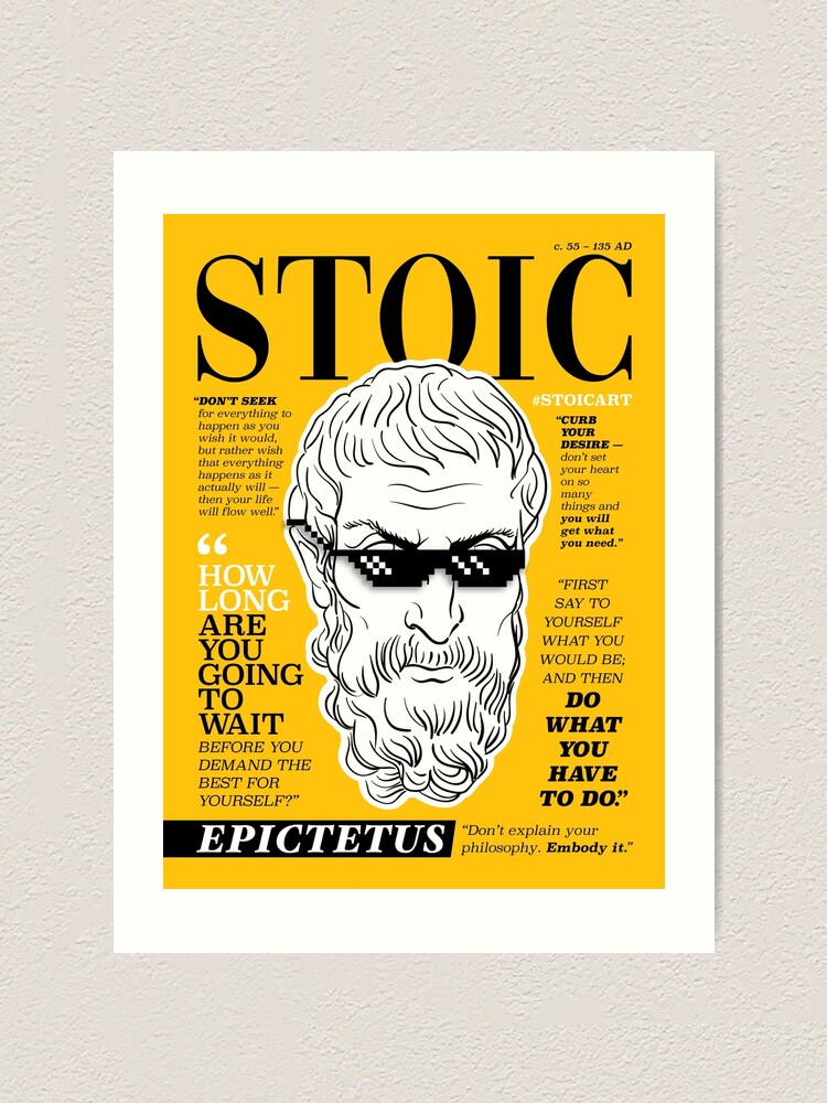 "Stoic Poster. Epictetus" Art Print for Sale by stoicart | Redbubble