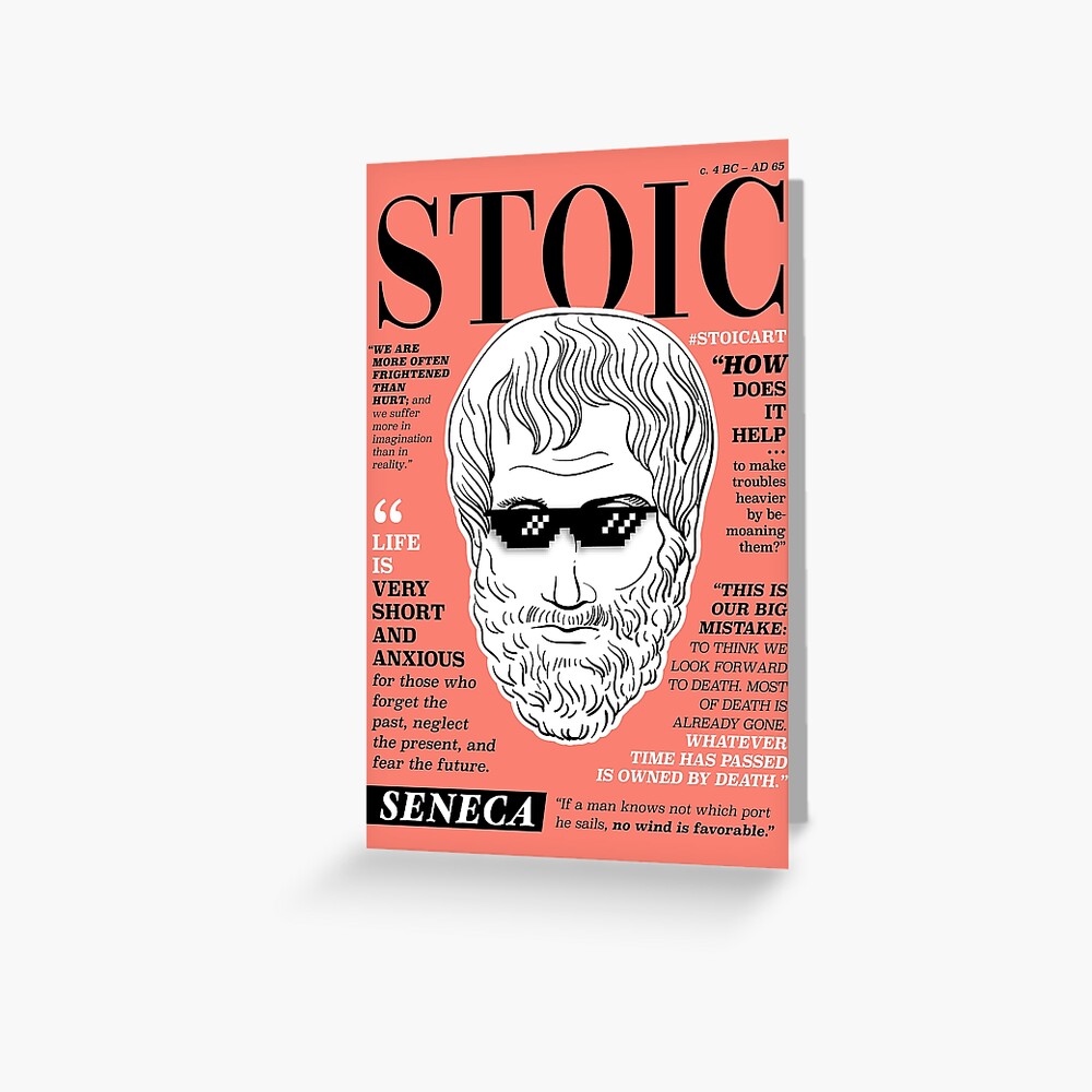 "Stoic poster. Seneca" Greeting Card for Sale by stoicart | Redbubble