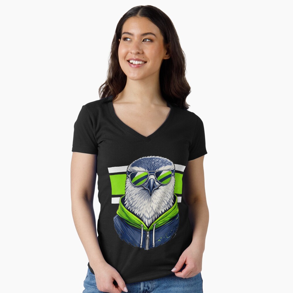 "Vintage Cool Face Sea Hawk With Sunglass For Men Women Kids T-Shirt ...