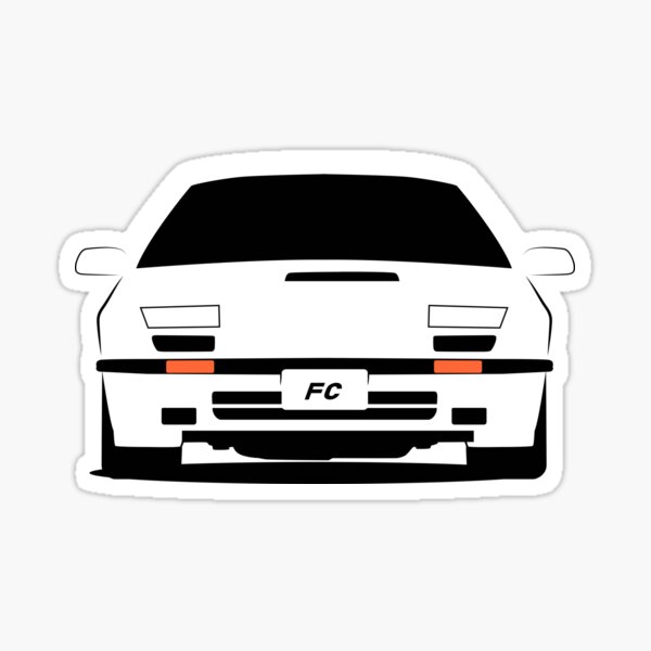 "Simple FC front end" Sticker by ApexFibers | Redbubble