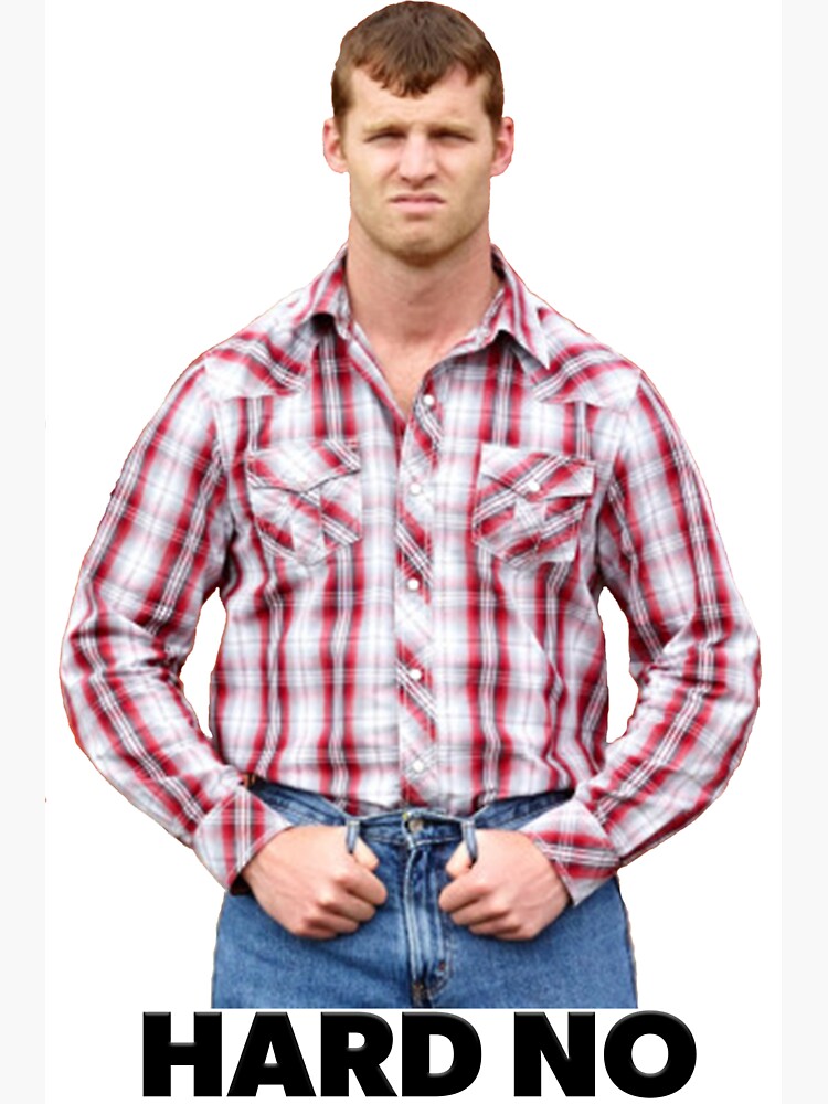 "Hard No" Sticker for Sale by tardison | Redbubble