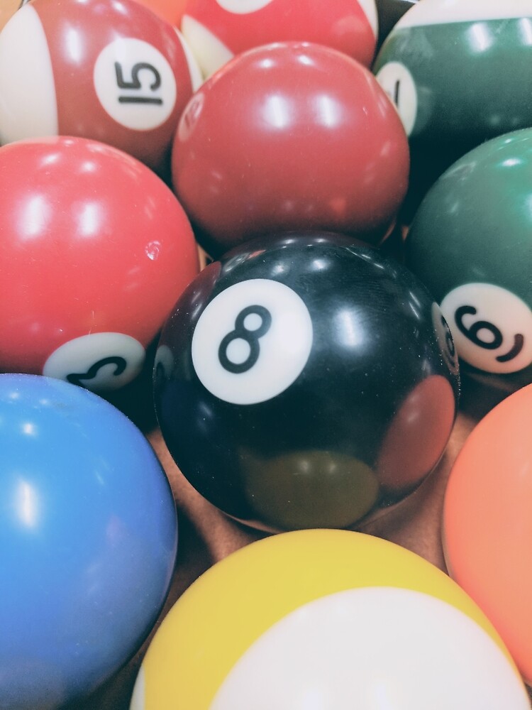 "faded pool balls (billiards)" Poster by kmd1221 | Redbubble