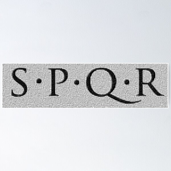 "SPQR" Poster for Sale by Minpal | Redbubble
