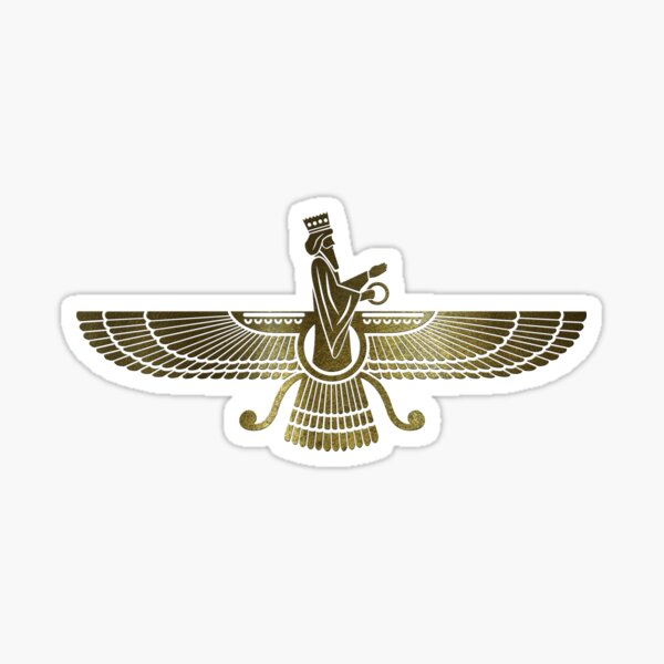 "Farohar - faravahar -Fravashi" Sticker by Nartissima | Redbubble