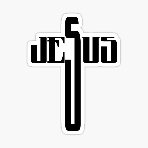 "Jesus cross" Sticker for Sale by lucata | Redbubble