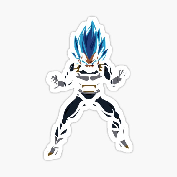 "Vegeta" Sticker for Sale by ScarlettsArt | Redbubble
