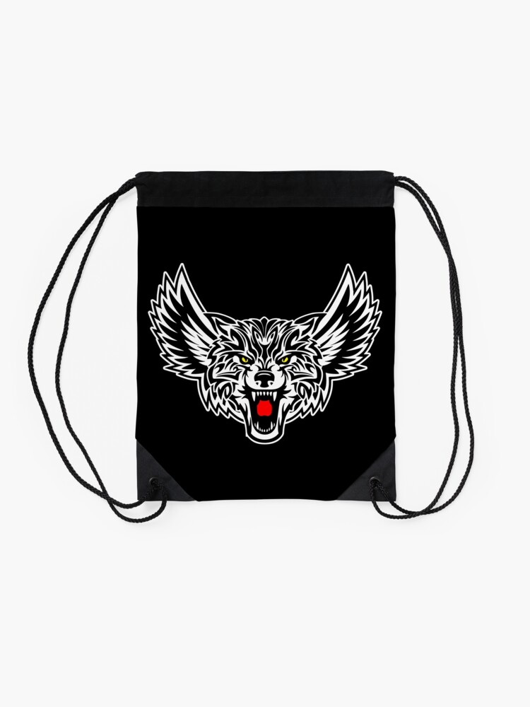"New Updated AirWolf Logo Design Idea, Tribal Winged Wolf Logo Wall Art ...