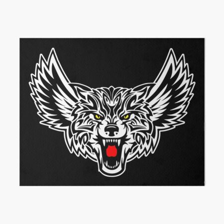 "New Updated AirWolf Logo Design Idea, Tribal Winged Wolf Logo Wall Art ...