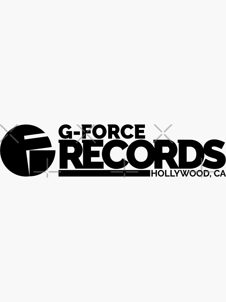 "G-Force Records" Sticker for Sale by imagineer2017 | Redbubble
