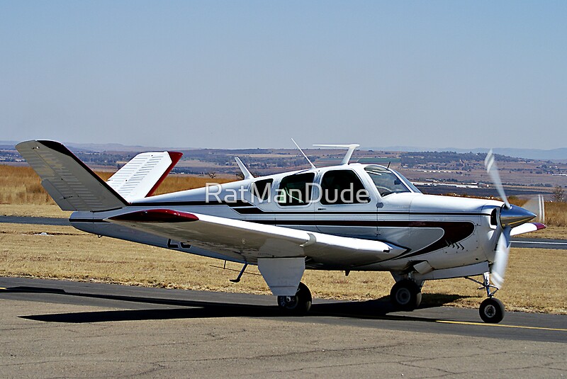 "Beechcraft Bonanza V-Tail" by RatManDude | Redbubble
