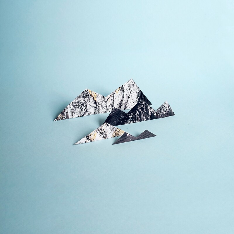 "Paper mountains" by TheOtherErre | Redbubble
