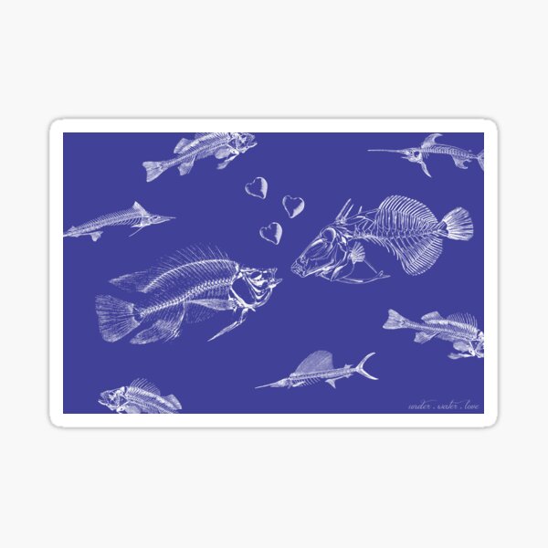 "Under Water Love - Skeleton Fsh in Love – Under Water Lovers, Lovers ...