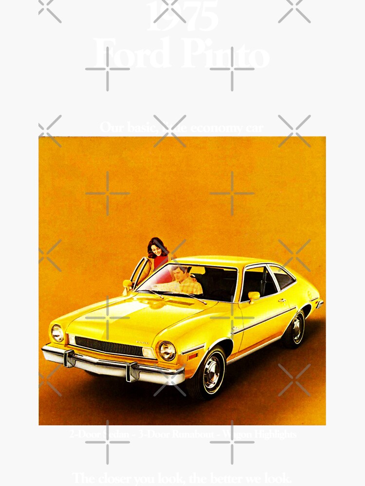"FORD PINTO" Sticker for Sale by ThrowbackMotors | Redbubble