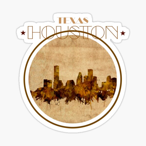 "houston" Sticker for Sale by BekimART | Redbubble