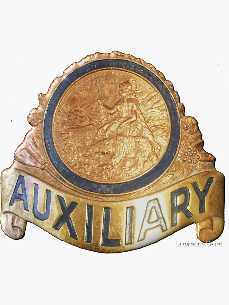 "Highway Patrol Auxiliary" Sticker for Sale by lawrencebaird | Redbubble