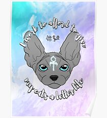 Cat Slogan Posters | Redbubble