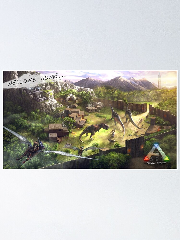 "Ark survival evolved !!!" Poster for Sale by Viskuoti | Redbubble