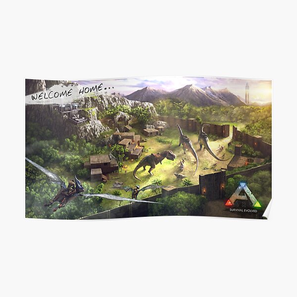 "Ark survival evolved !!!" Poster for Sale by Viskuoti | Redbubble