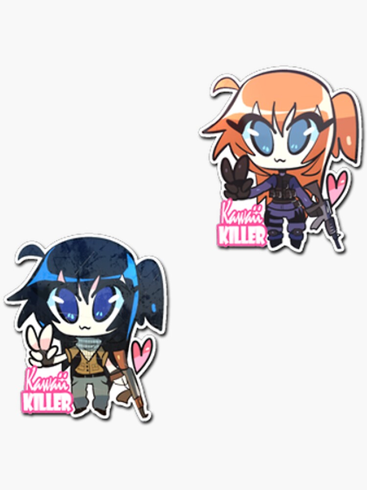 "kawaii killer sticker" Sticker for Sale by Timo555 | Redbubble