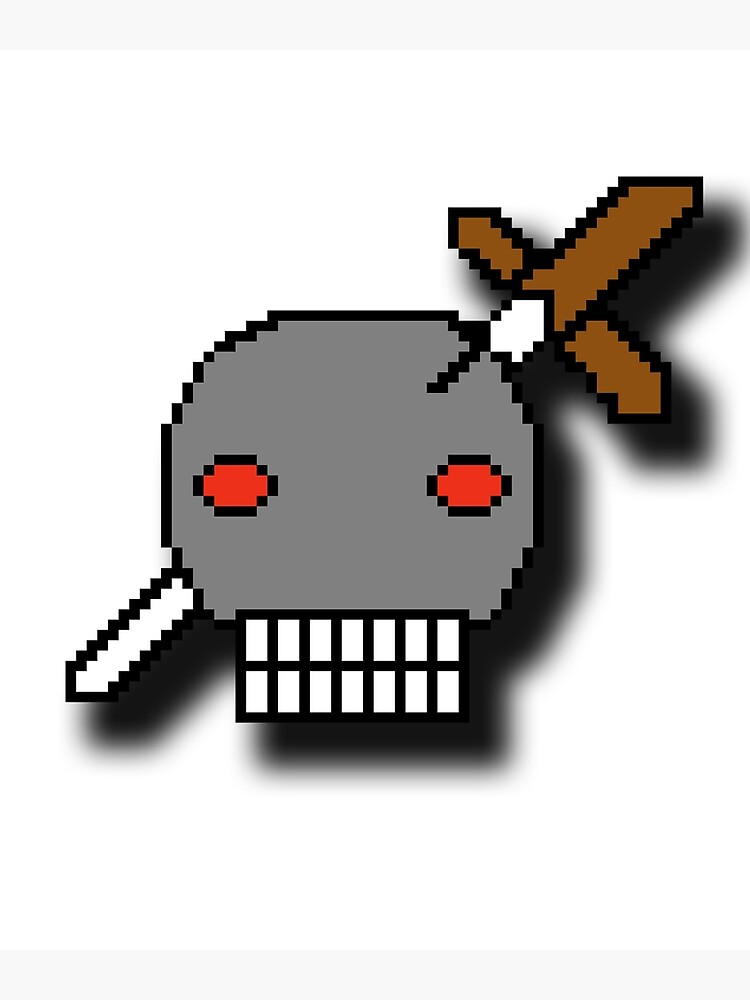 "8 bit skull" Poster for Sale by Finlay1Hunter | Redbubble