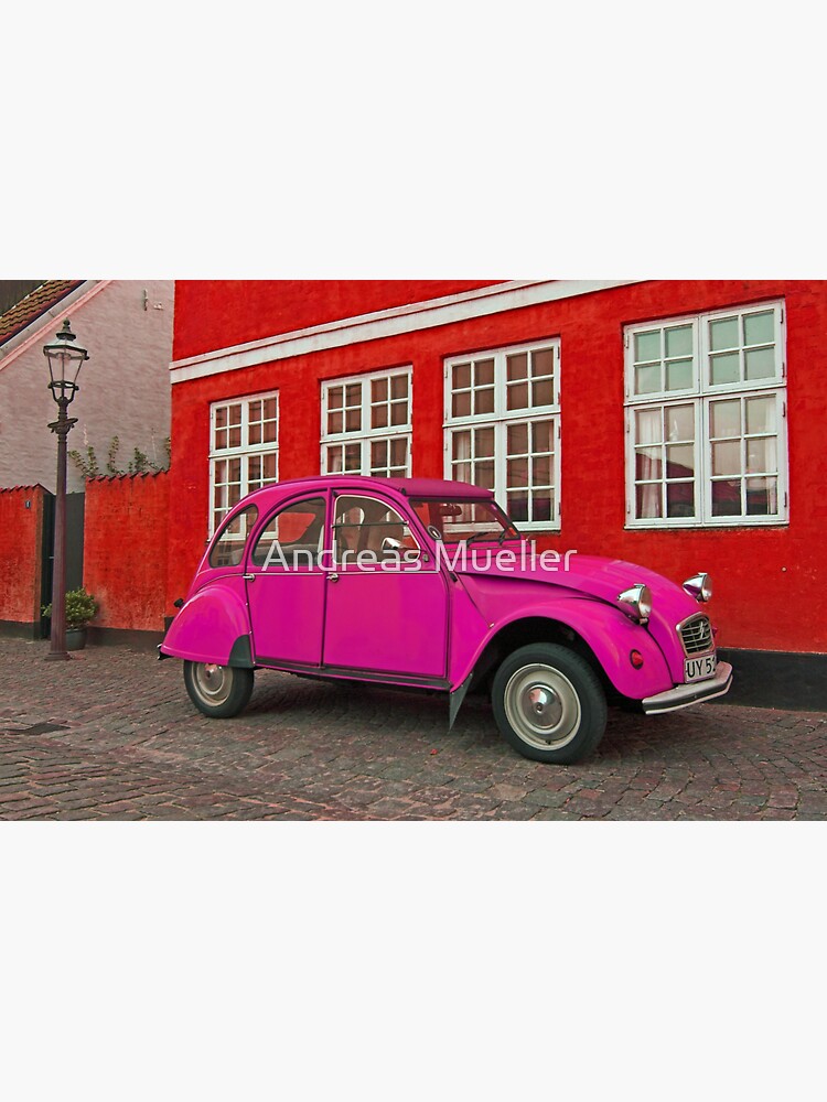 "Pink Citroen 2CV" Sticker for Sale by wb1hsnp | Redbubble