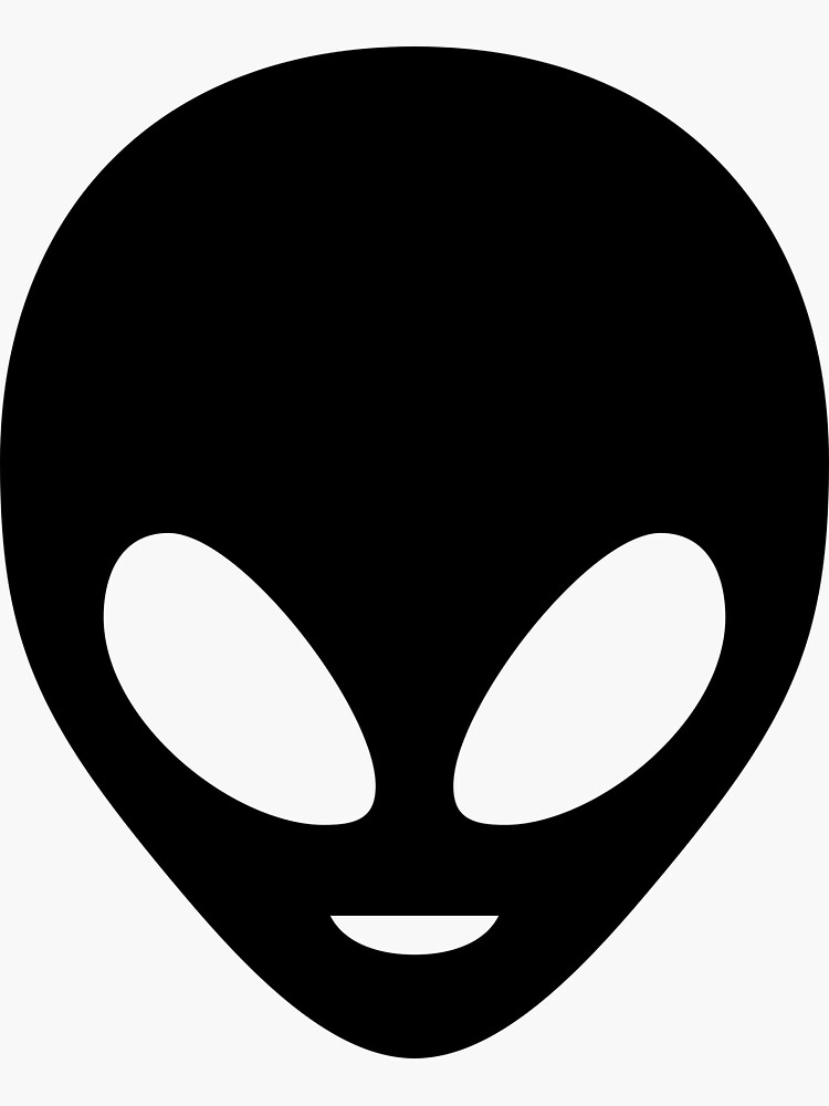 "Alien Head" Sticker for Sale by Reethes | Redbubble