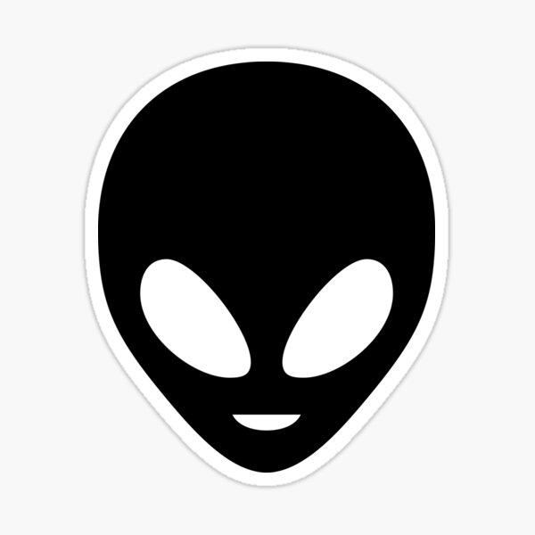 "Alien Head" Sticker for Sale by Reethes | Redbubble