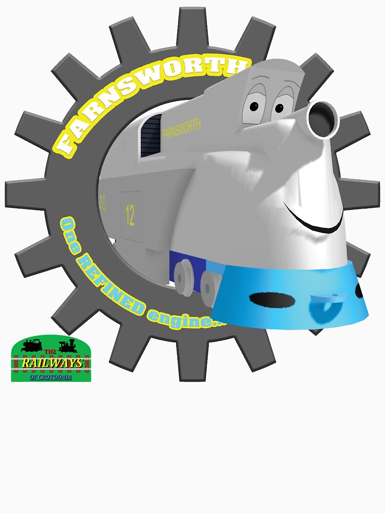 "Crotoonia - "Farnsworth the Boastful Passenger Diesel"" T-shirt for ...