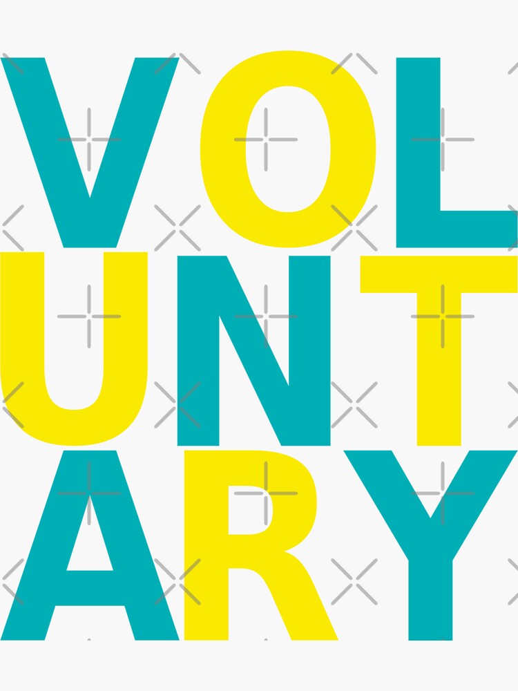 "voluntary" Sticker by -Nightsky- | Redbubble