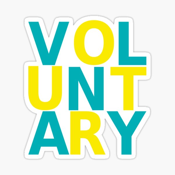 "voluntary" Sticker by -Nightsky- | Redbubble