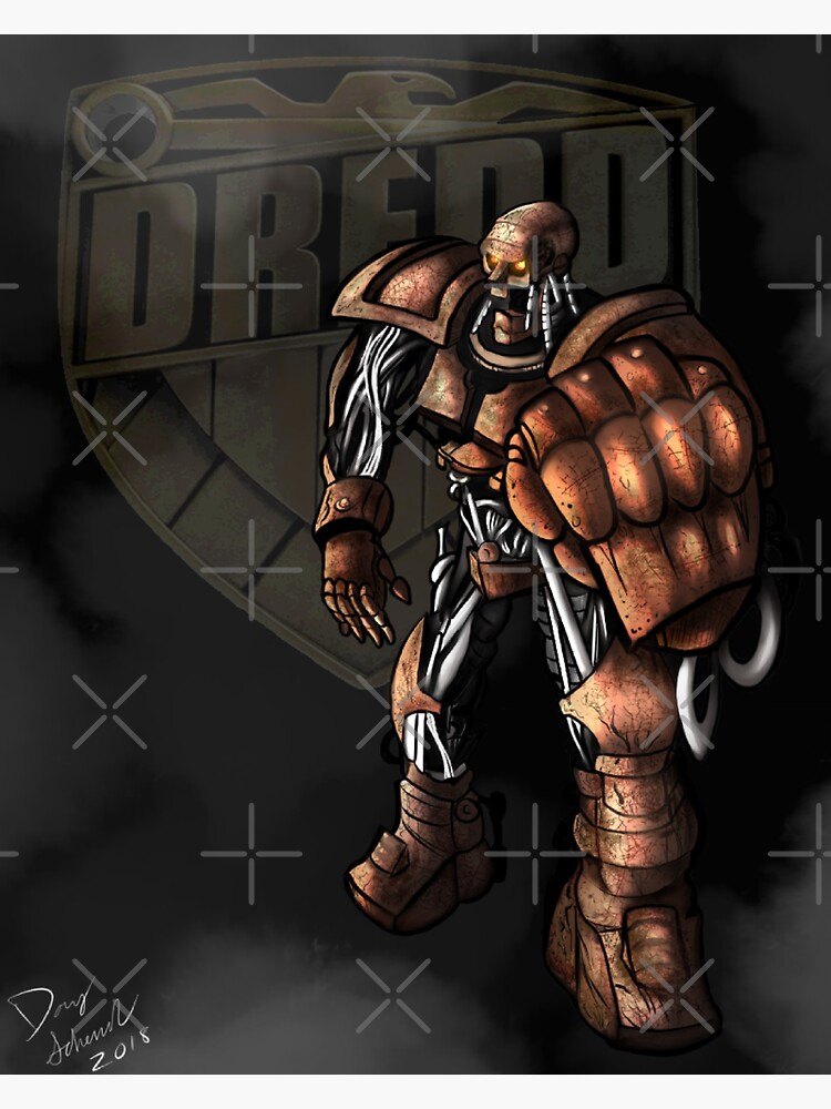 "ABC Warrior From Judge Dredd (1995)" Sticker by DougSchenekArt | Redbubble