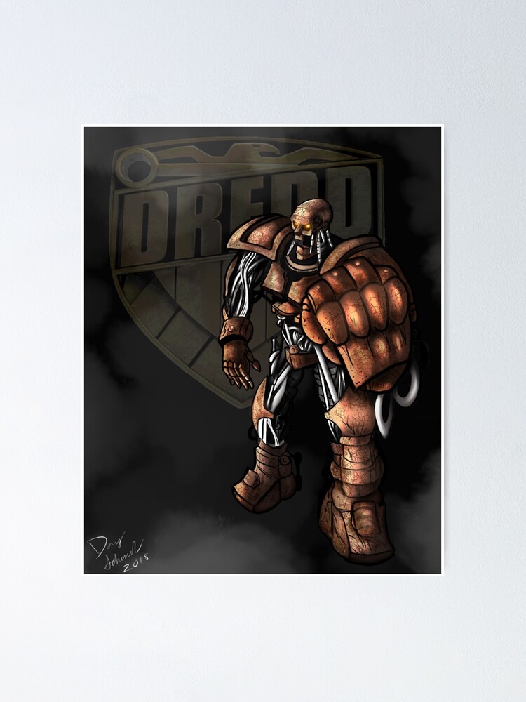 "ABC Warrior From Judge Dredd (1995)" Poster by DougSchenekArt | Redbubble