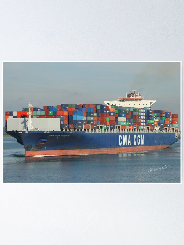 "CMA CGM Parsifal" Poster by Jondave | Redbubble