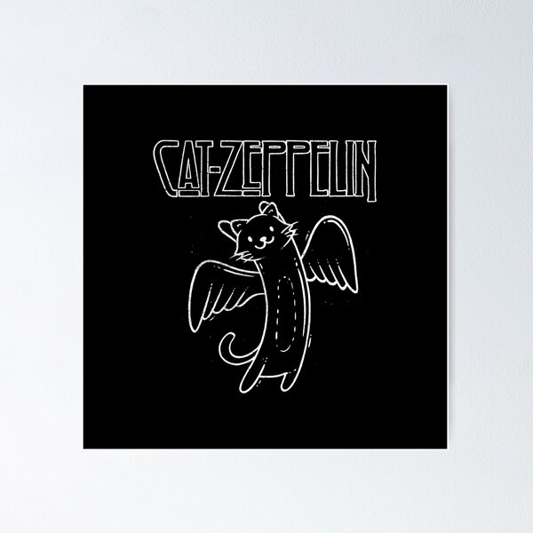 "Cat Zeppelin" Poster for Sale by tobiasfonseca | Redbubble