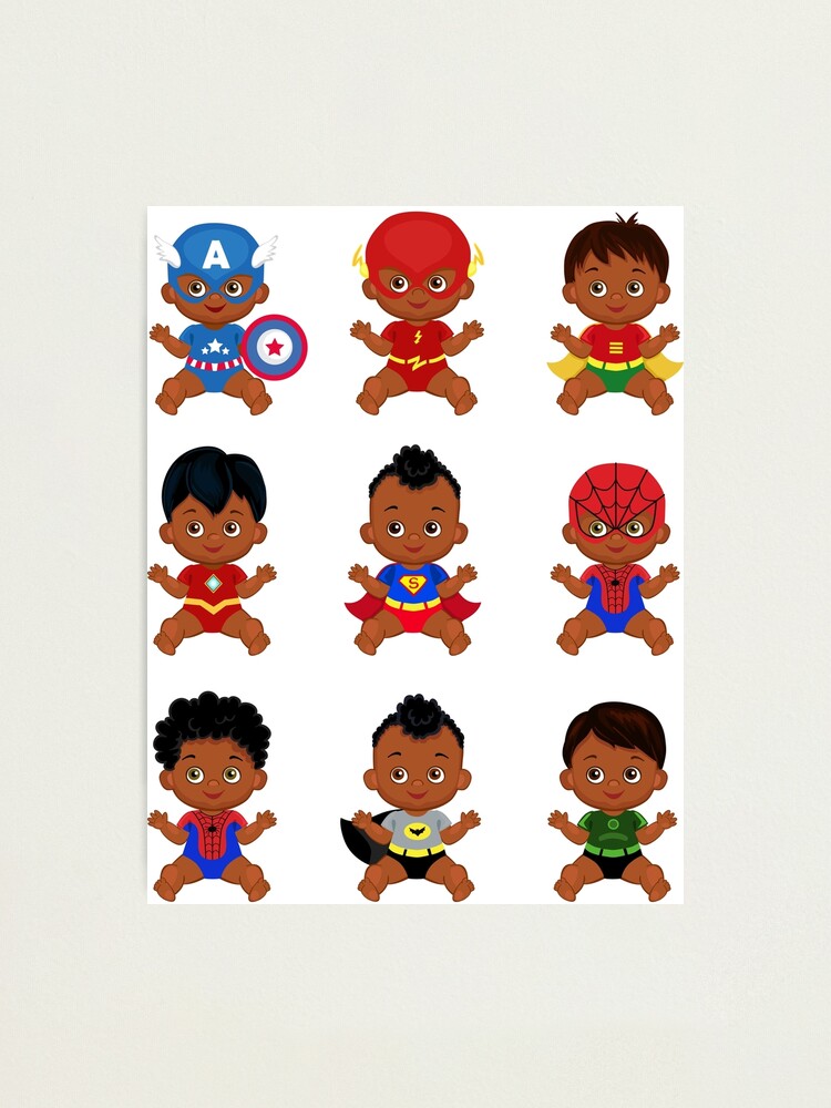 "African American Superhero baby, Superhero Multicultural Baby Costumes ...