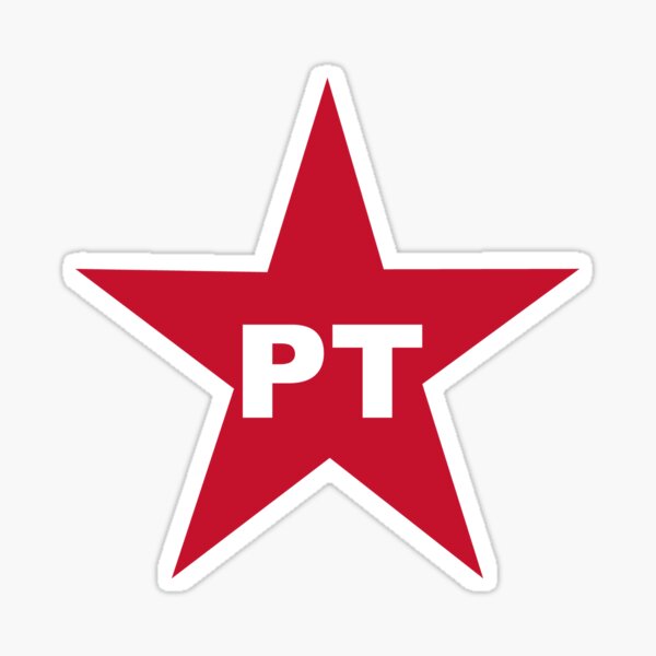 "Workers' Party (Partido dos Trabalhadores, PT) Logo" Sticker by ...