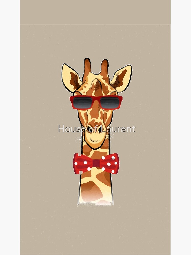"Preppy Giraffe" Poster for Sale by laurent213 | Redbubble