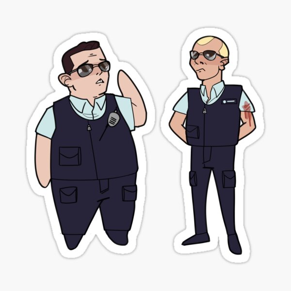 "Hot Fuzz " Sticker for Sale by Pudding-ish | Redbubble