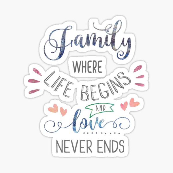 "Family..." Sticker by Jennstuff | Redbubble