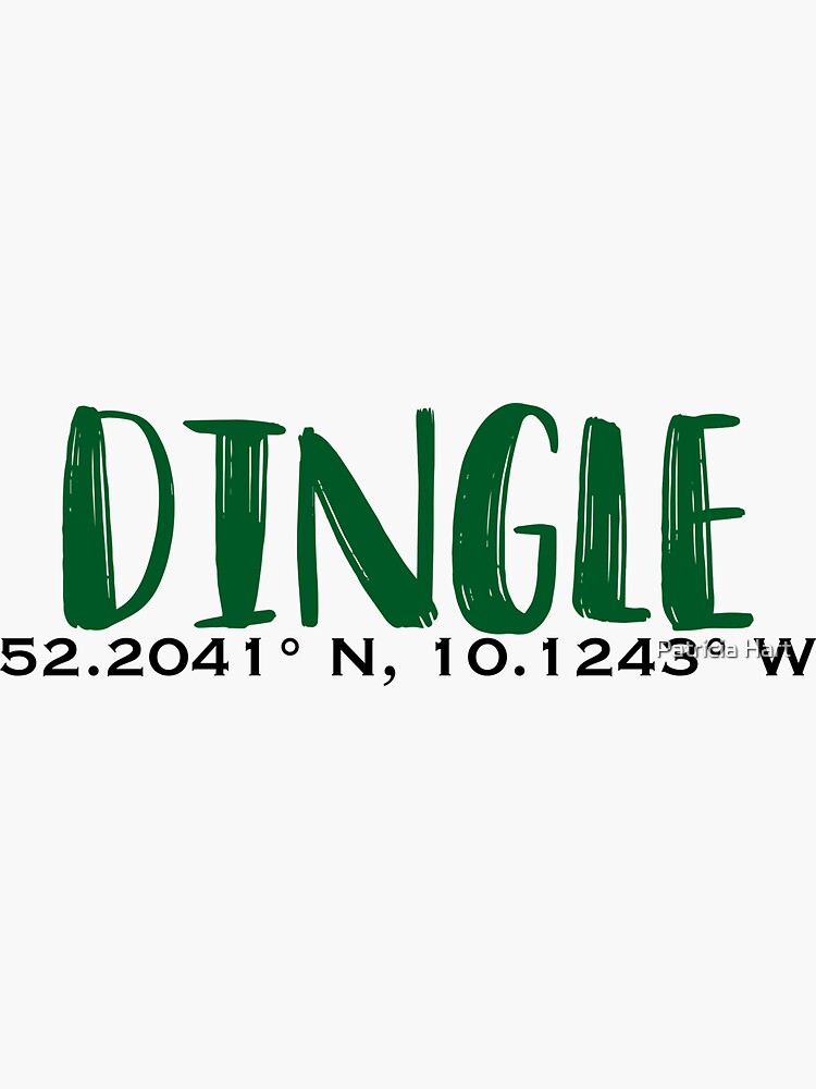 "Dingle Coordinates" Sticker for Sale by patriciahart13 | Redbubble