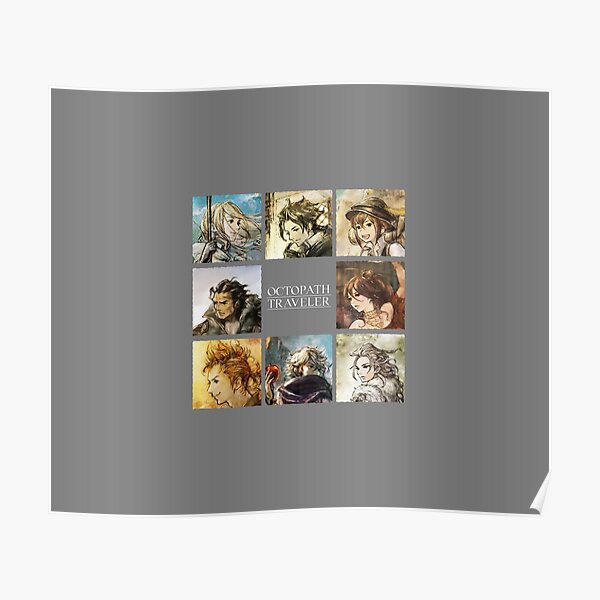 "Octopath Traveler Characters" Poster by iWumbo | Redbubble