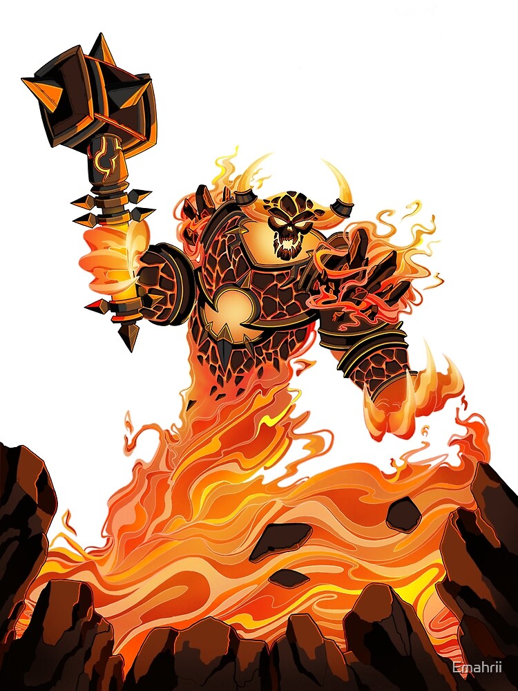 "Ragnaros.v2" Poster for Sale by Emahrii | Redbubble
