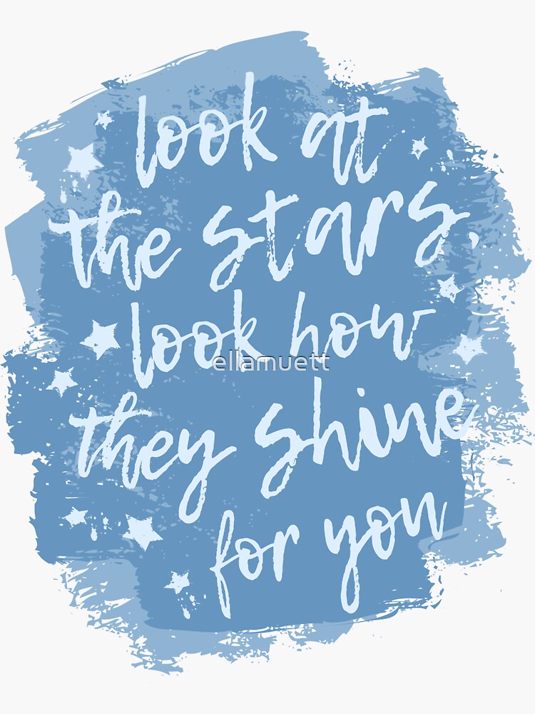 "look at the stars" Sticker for Sale by ellamuett | Redbubble