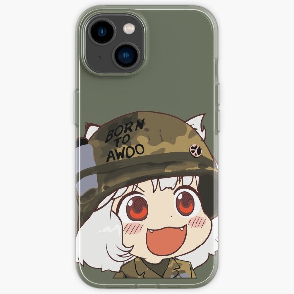 "Awoo Anime girl big smile Army Military Born to Awoo with Peace Symbol ...