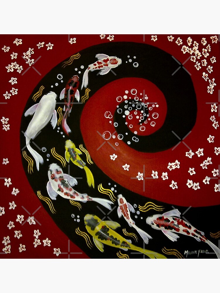 "Koi Fish Swirl." Poster by artthatspeaks | Redbubble