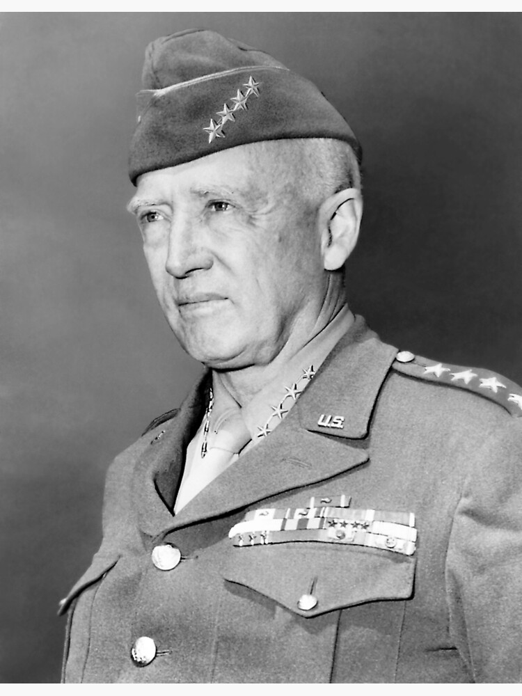 "George S. Patton Portrait" Poster by warishellstore | Redbubble