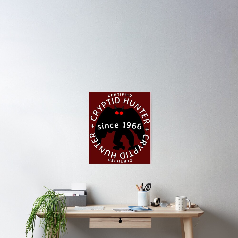 "Certified Cryptid Hunter" Poster for Sale by gm-w | Redbubble