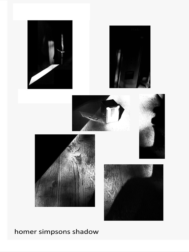 "homer simpson shadow # 1" Poster for Sale by ragman | Redbubble