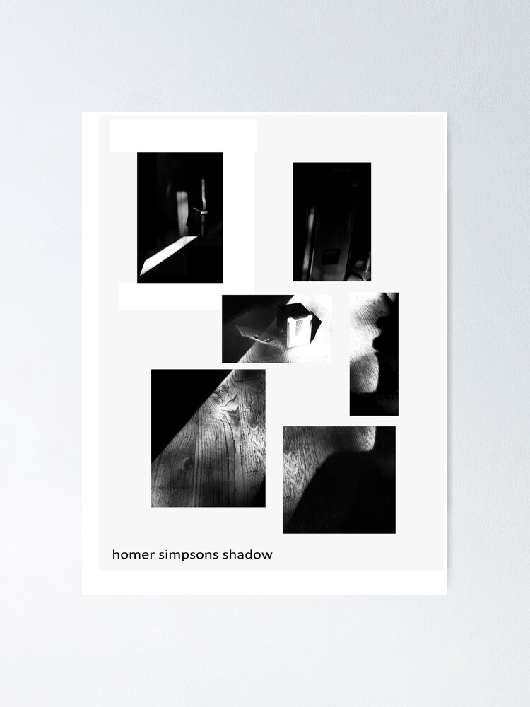 "homer simpson shadow # 1" Poster for Sale by ragman | Redbubble